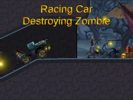 Racing Car Destroying Zombie | Ecaps Games - Best Play H5 Free Games